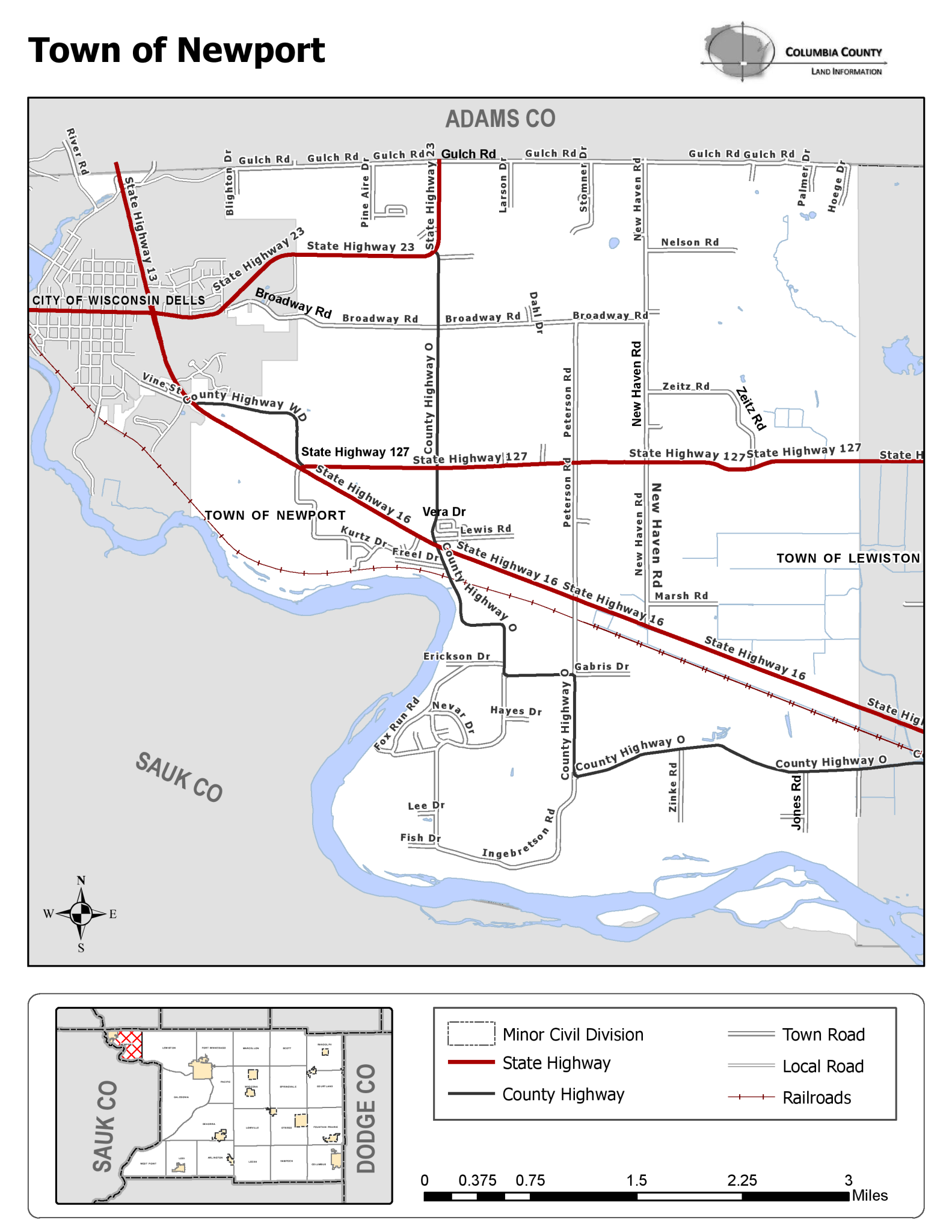 Town Map - Town of Newport